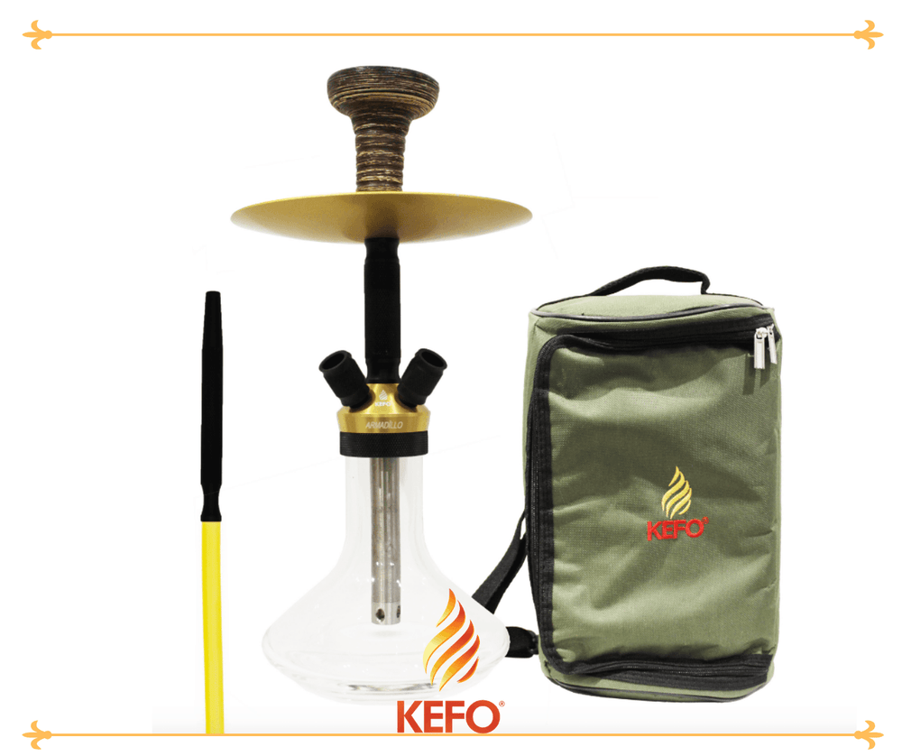 Kefo Armadillo Hookah - Black / Yellow
